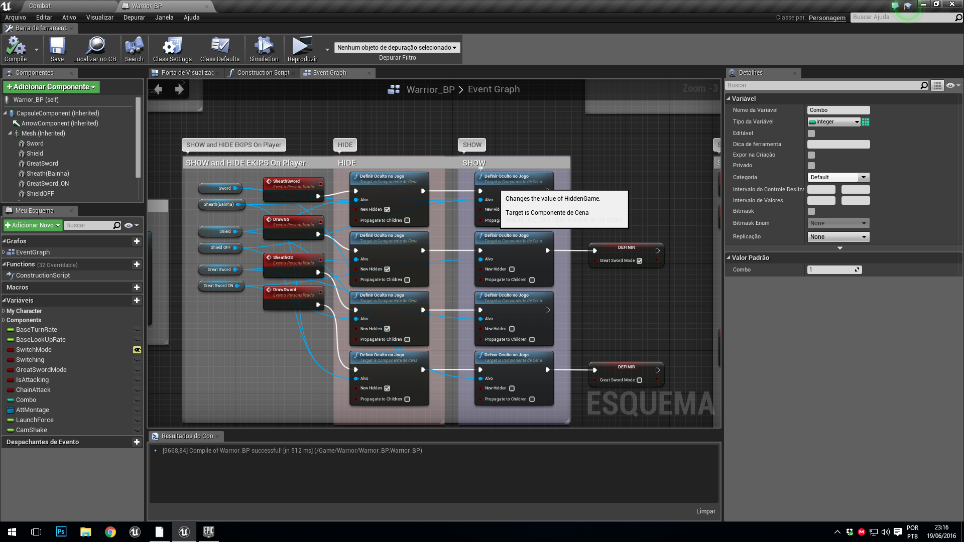 Need Help with Equip/Unequip - Attack - Blueprint - Epic Developer Community Forums